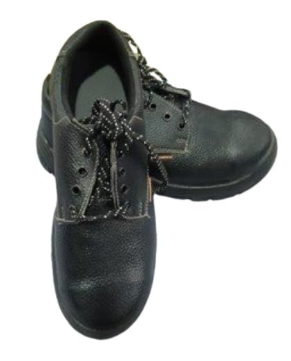 Buy Novodit Enterprises Black Leather PU Sole Double Density with Steel ...