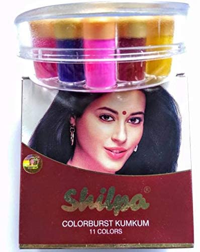 Amazon.com: Shilpa Kumkum Color Burst Multi-Colored 11 Shades Liquid Bindi (Liquid Multi-colored ...