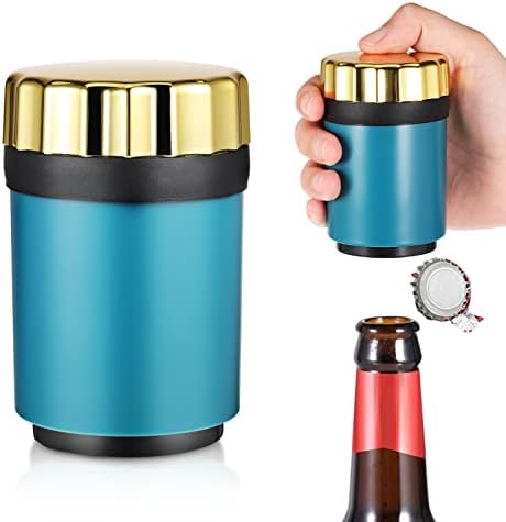 Automatic Beer Bottle Opener, Magnet Push Down Bottle Opener, Blue ...