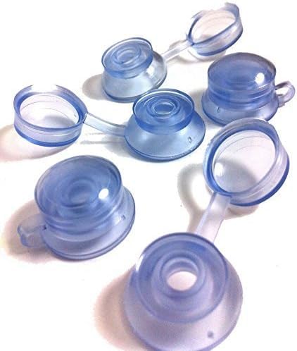 100 Pack, Corrugated Roofing Plastic Screw Cover Caps - Clear Strap Cap ...