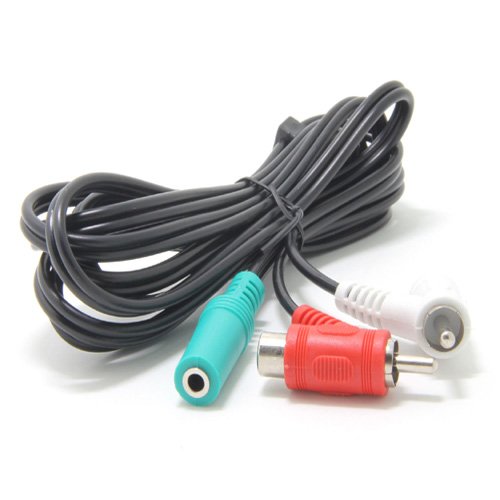 Amazon.com: Simply Silver - New 6' ft 3.5mm to RCA Y-Splitter CABLE for ...