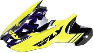 Amazon.com: Fly Racing Visor for Kinetic Flash Helmet Purple/Yellow ...