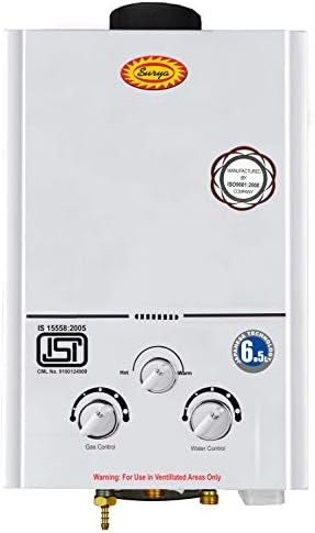 Buy V-Guard Safeflo Prime 6Lit LPG Gas Geyser | Non storage water ...