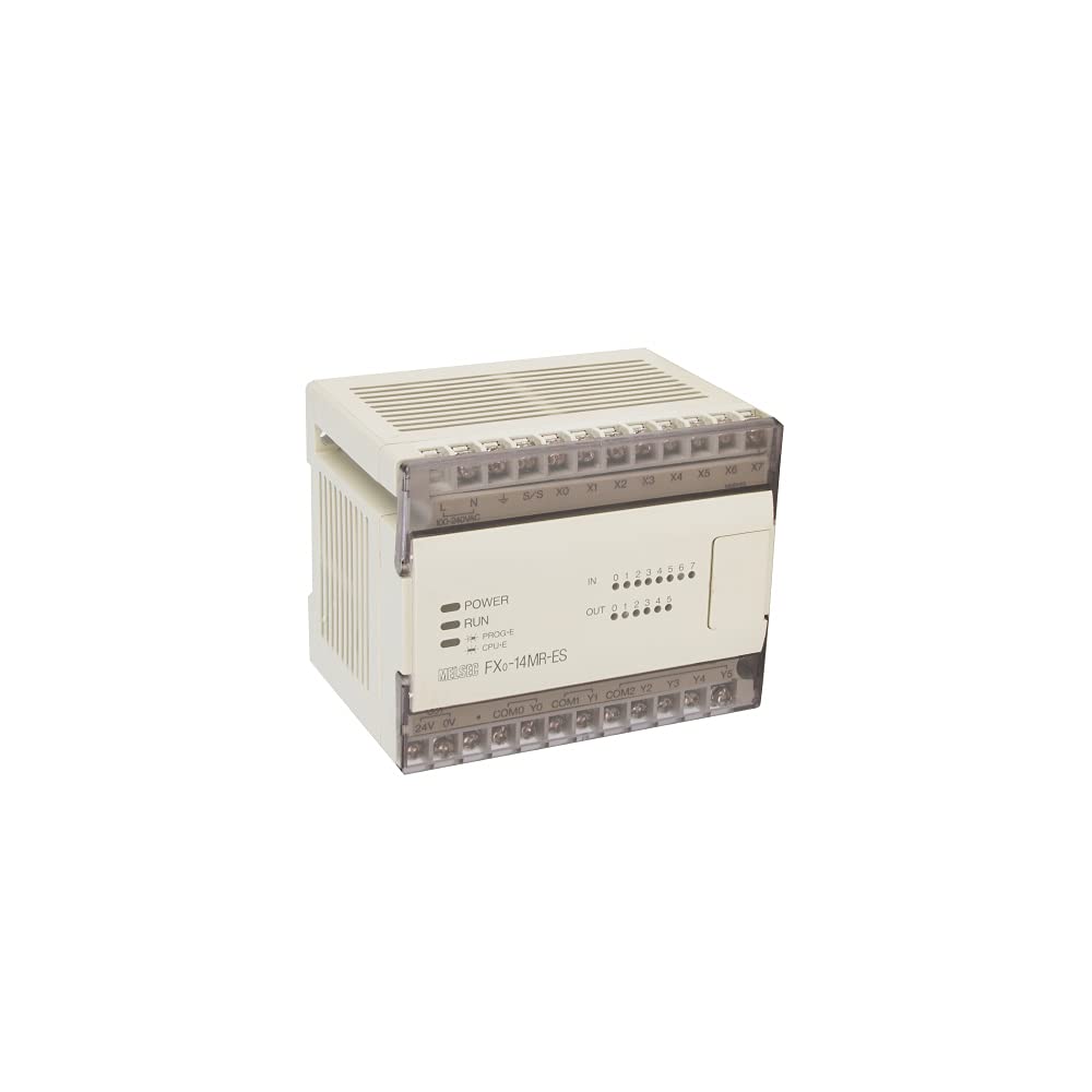 MITSUBISHI FX0-14MR-ES/UL MELSEC PROGRAMMABLE 100-240V-AC CONTROLLER ...