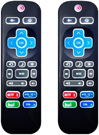 Amazon.com: Pack of 2 Universal Backlit Remote for Roku -TV-Remote ...
