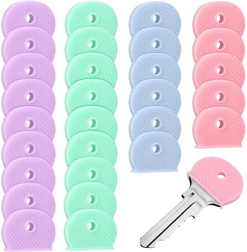 Amazon.com : 48Pcs Key Cover Caps for House Key,Key Color Identifiers ...