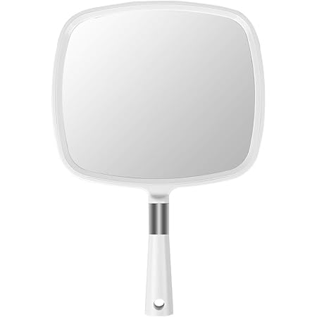 Amazon.com: Snowflakes Large Hand Mirror with Handle-Hang Handheld ...