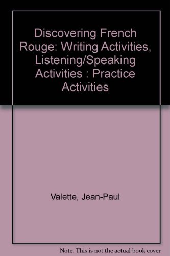 Buy Discovering French Rouge: Writing Activities, Listening/Speaking ...