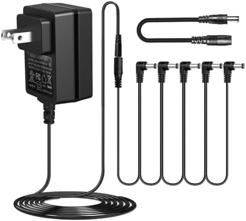 Amazon.com: JOYO 12V 1.5A DC Power Supply Adapter for Keyboard, Digital ...