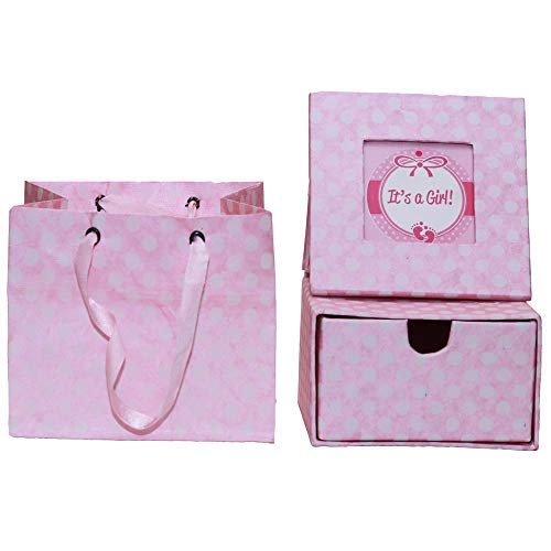 Buy SURPRISE SOMEONE Baby Girl Square Announcement Favor Box Along with ...