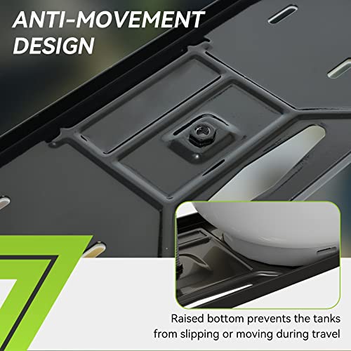 Snapklik.com : RVMATE RV Dual Propane Tank Mounting Rack For 20 Lbs Tanks