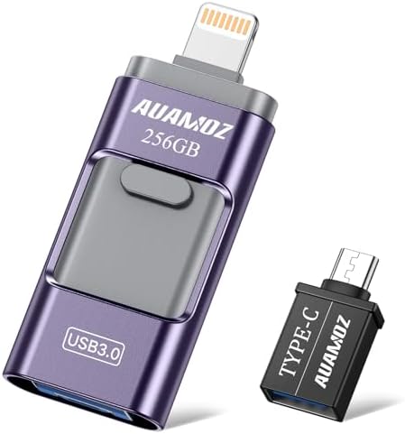 Amazon.com: AVOMOCO 3.1 256GB 3 in1 High Speed Photo Backup Flash Drive ...