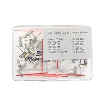 12 Values * 3 Pieces 49S Passive Quartz Crystal Oscillator Kit 32.768K 4M 6M 8M 10M 11.0592M 12M ...