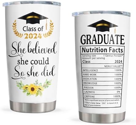 Amazon.com | SFHMTL Class of 2024 Graduation Gifts 12 Ounce Stainless ...