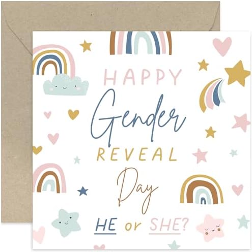Old English Co. Gender Reveal Card - 'Happy Gender Reveal Day ...