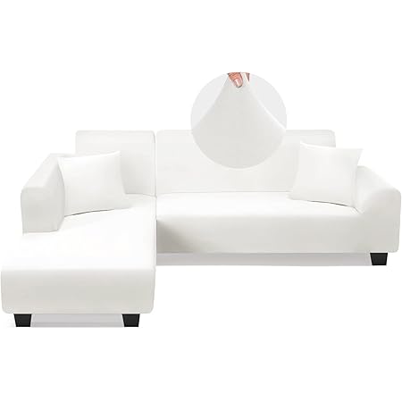 Amazon.com: Rose Home Fashion L Shaped Couch Cover 2 Pcs Sectional ...