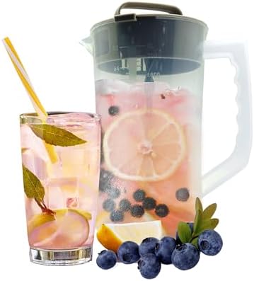 Amazon.com: VORTEX Beverage Pitcher with Built In Hand Mixer and ...