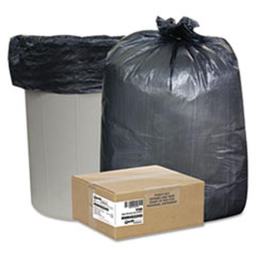 High-Density Recycled Can Liners 40-45 gal 22 mic 40 x 48 Black 150 ...