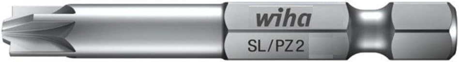 Wiha Bit Professional PlusMinus/Pozidriv 1/4" (32496) SL/PZ2 x 50 mm ...