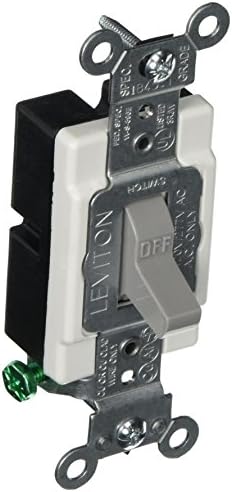 Leviton 5501-LHW 15 Amp, 120 Volt, Toggle Lighted Handle, Illuminated ...