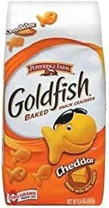 Pepperidge Farm Goldfish Baked Snack Crackers Cheddar - 187g - 2 Pack : Amazon.co.uk: Grocery