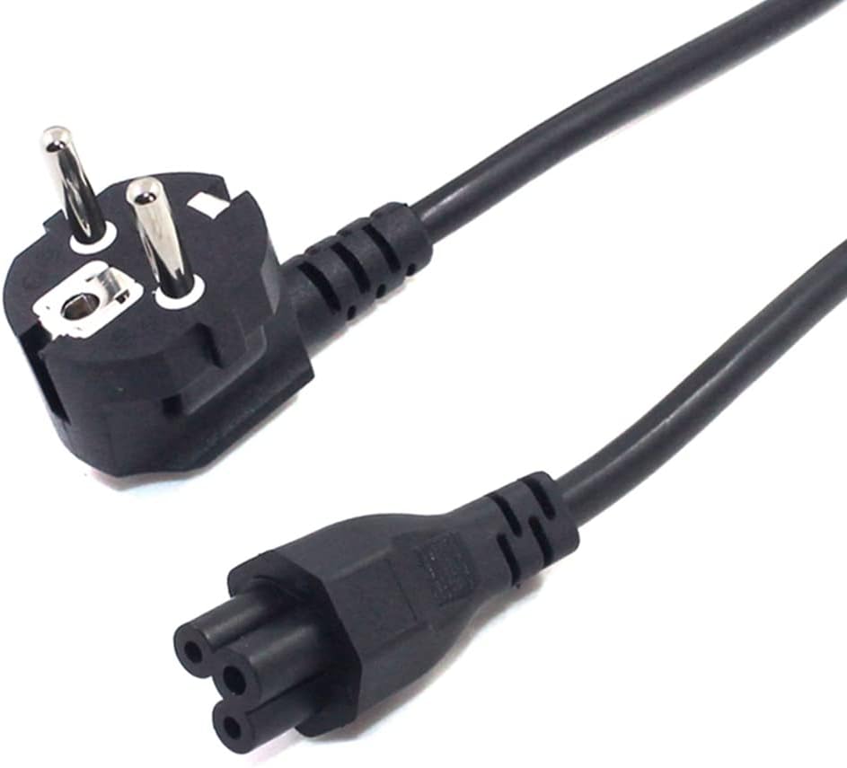 Toptekits EU Europe Schuko to IEC C5 Cable,6ft/1.8m 2-Prong European ...