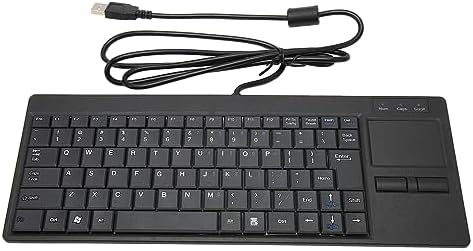 Wired Keyboard with Trackpad, Mini Industrial Keyboard Touchpad Combo ...