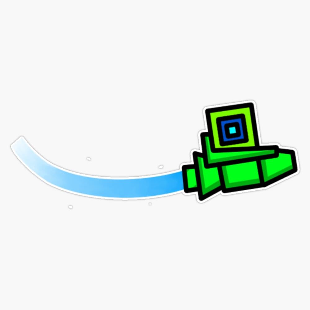 Amazon.com - Geometry Dash Sticker Bumper Sticker Vinyl Decal 5"