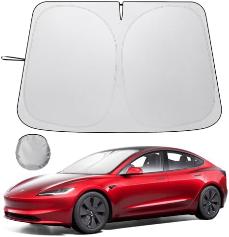 Amazon.com: Car Windshield Sunshade Compatible for Tesla Model 3/Y ...