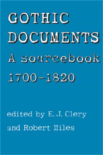 Amazon.com: Gothic Documents: A Sourcebook 1700-1820: 9780719040269 ...