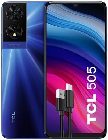 TCL 505 - Smartphone 4G Display 6.75 HD+ 90Hz, 128GB, 8GB RAM (4+4GB ...