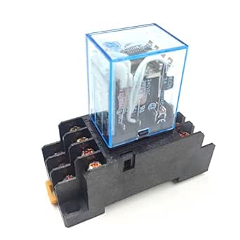 LABDIP 5Sets MY4NJ Electronic Micro Mini Electromagnetic Relay 5A 14PIN Coil 4DPDT With PYF14A ...