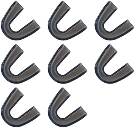 Amazon.com: 8 Pcs Sports Mouth Guards Adults Sports - Black Mouth ...