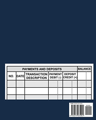 Snapklik.com : Checkbook Register: Large Print - Check Book Register ...