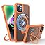 Amazon.com: FNDMIL 360°Rotatable Magnetic Ring for iPhone 15 Case with MagSafe[Non-Slip Texture ...