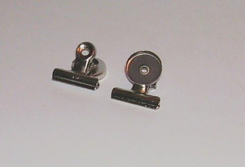 Amazon.com: Magnetic Spring Clips 2 Holders Refrigerator Note Holders ...