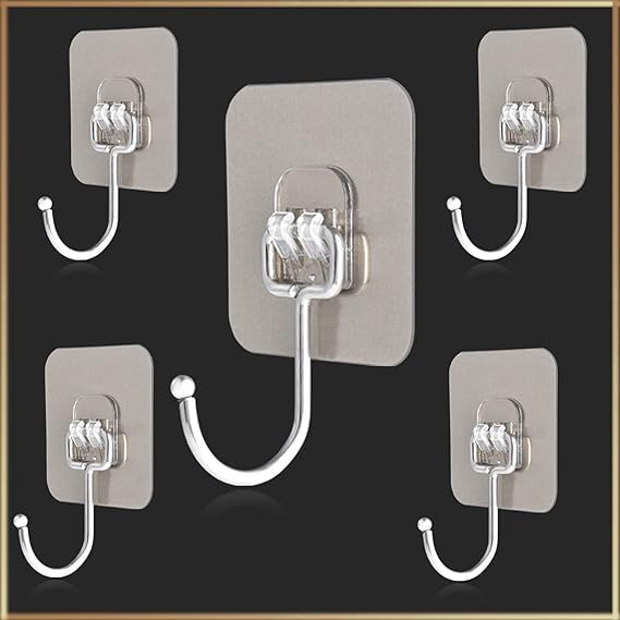 Golden Kadi Wall Hook | PVC Waterproof Big Adhesive Heavy Duty Sticky ...