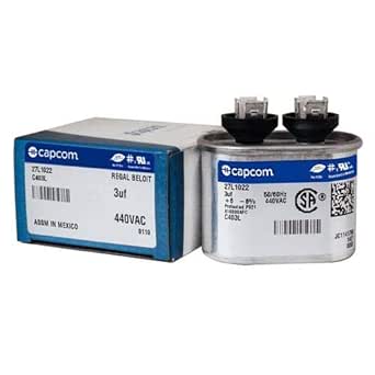 27L1022 3 uf MFD 440 Volt VAC - GE Genteq Replacement Oval Run ...