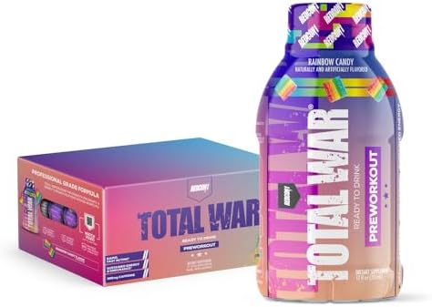 Amazon.com: REDCON1 Total War Ready to Drink Pre Workout - Endurance ...