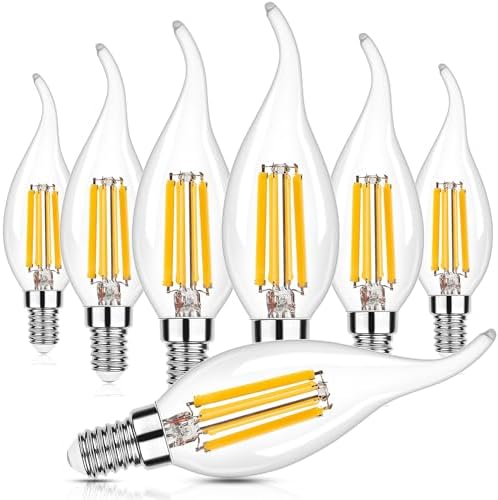 Genixgreen E14 LED Light Bulb,Dimmable Candle Bulb Small Screw Edison ...