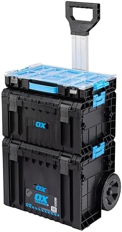 OX Tools TOOLTREK Trade Tool Storage System on Wheels with Handle - 3 ...