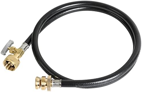 ATKKE 4FT Propane Extension Hose for 1Lb Tank Cylinder with Shutoff ...