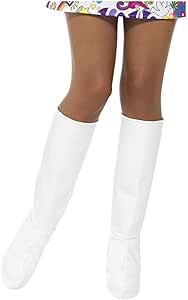 Amazon.com: Smiffys GoGo Boot Covers -Standard (White) : Clothing ...