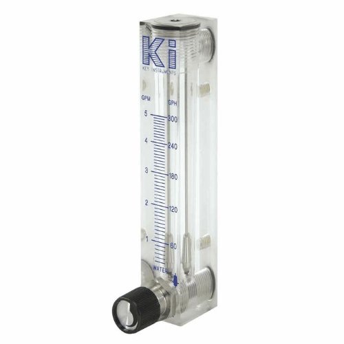 Key Instruments FR4L66BVBN-D Valved Acrylic Flowmeter for liquids, 0.4 ...