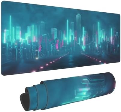 Amazon.com: Cool Gaming Mouse Pad 31.5 X 11.8 Inch XL Futuristic Dark ...