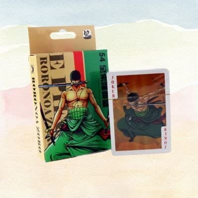 Geekmonkey Zoro Anime Poker Cards – Playing Cards | Roronoa Zoro Gifts ...