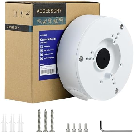 Amazon.com : Universal Bullet Security Camera Junction Box Mount Bracket， Aluminum Waterproof ...