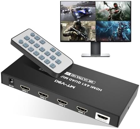 Amazon.com: J-Tech Digital 4x1 HDMI Multi-viewer & Seamless Switcher 4K ...
