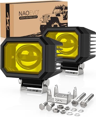 Amazon.com: NAOEVO 4 inch LED Light Bar 60W Cubes LED Work Light Pods ...