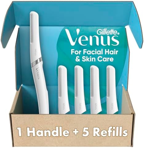 Amazon.com: Gillette Venus Facial Razor, Exfoliating Dermaplaning Tool ...